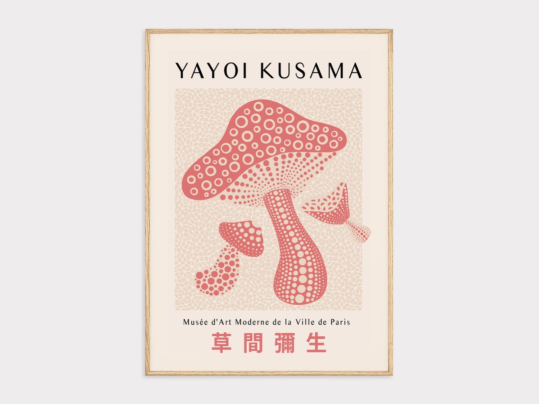 Yayoi Kusama, Mushroom Print, Yayoi Kusama Print, Yayoi Kusama Poster ...