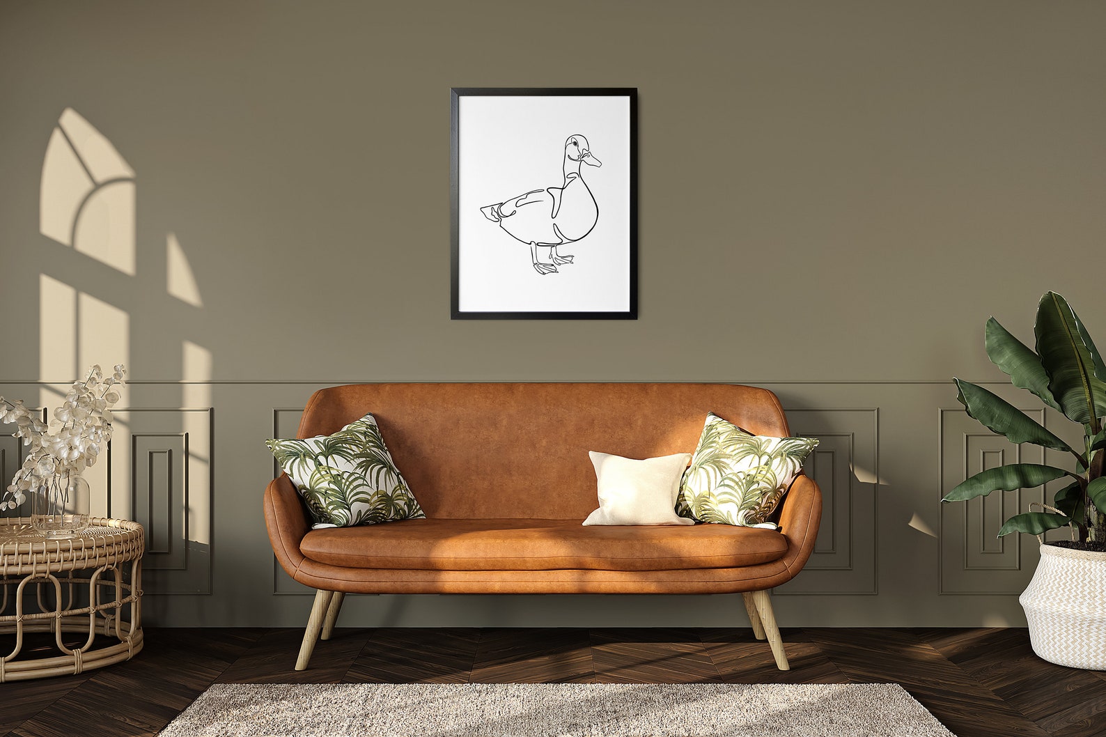 Duck Illustration, Duck Line Art, Duck Drawing, Animal Portrait ...