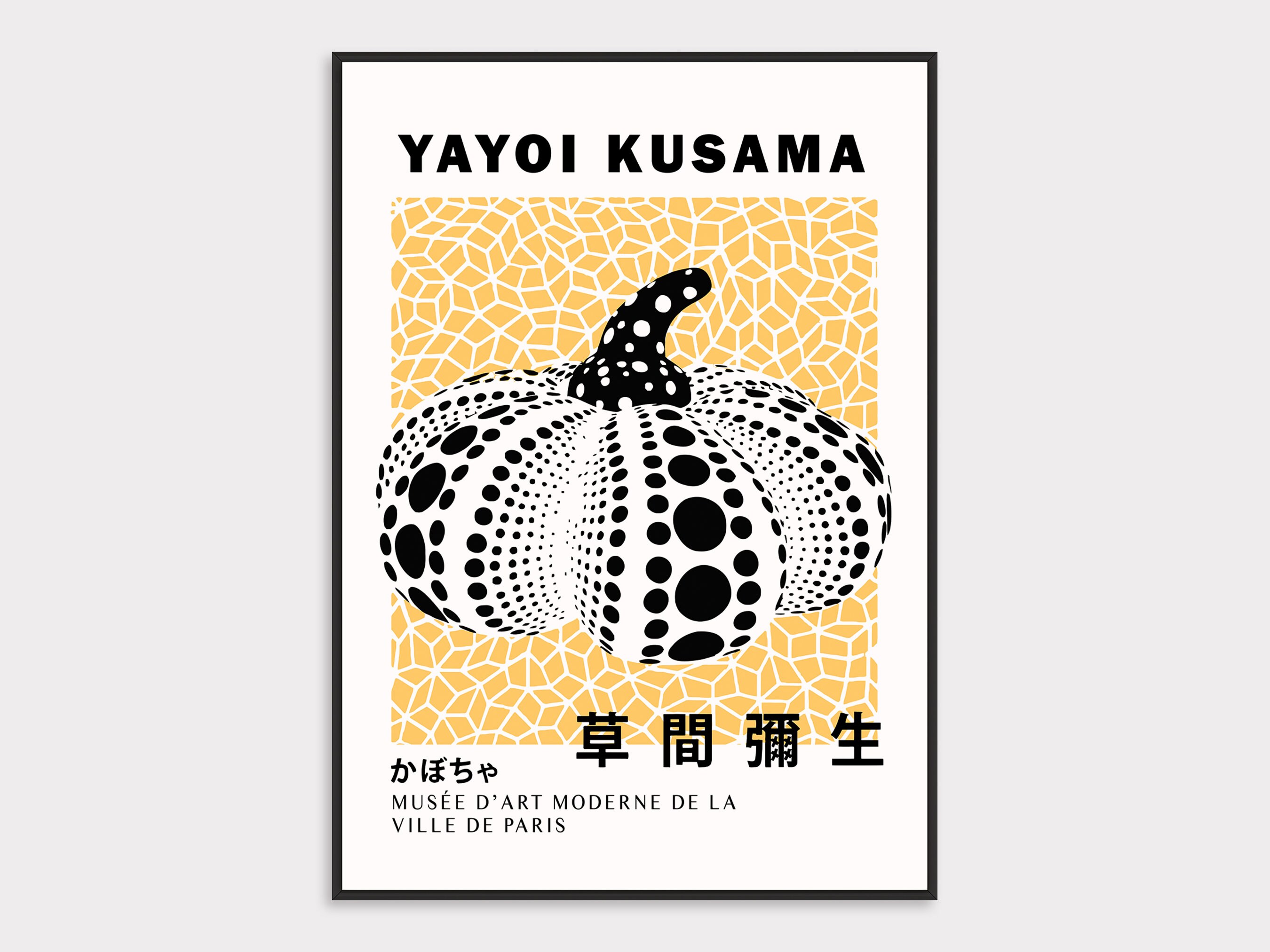 Yayoi Kusama Poster, Yayoi Kusama Pumpkin Print, Kusama Pumpkin, Yayoi ...