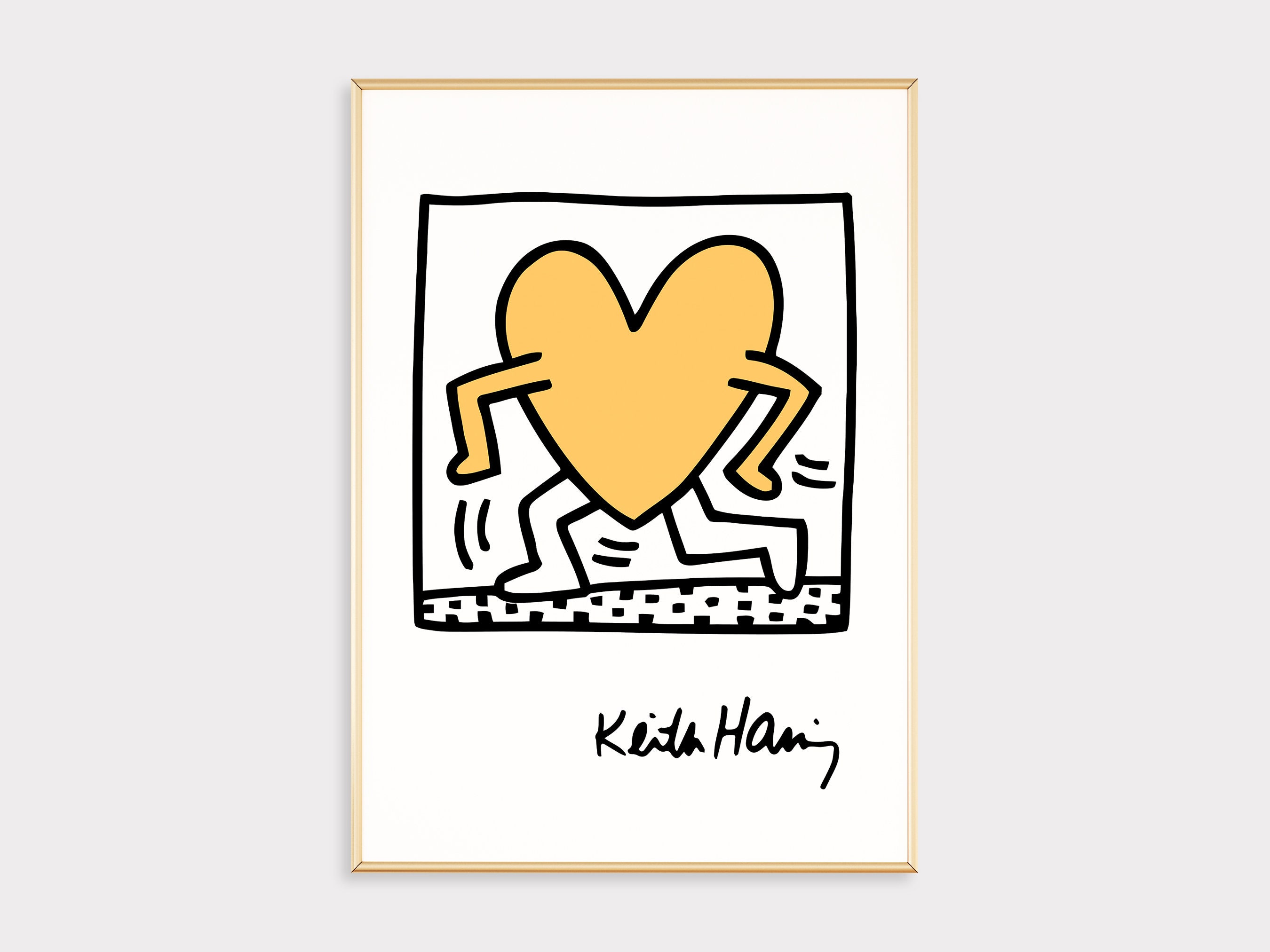 Keith Haring Running Heart