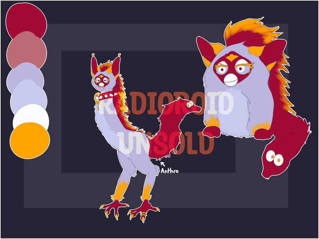 Unique Blue Furby Adoptable Oc Multiple Arts - Etsy