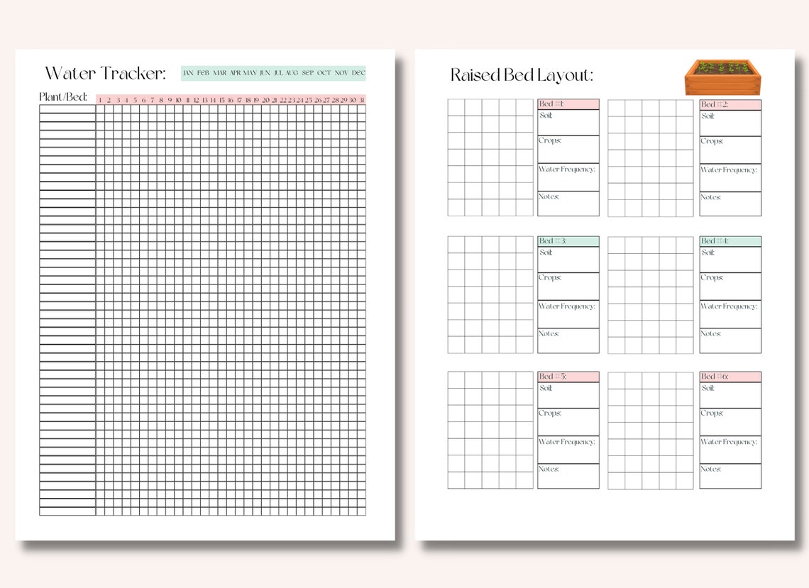 Gardening Planner, Garden Journal, Plant Care Tracker, Plant Card ...