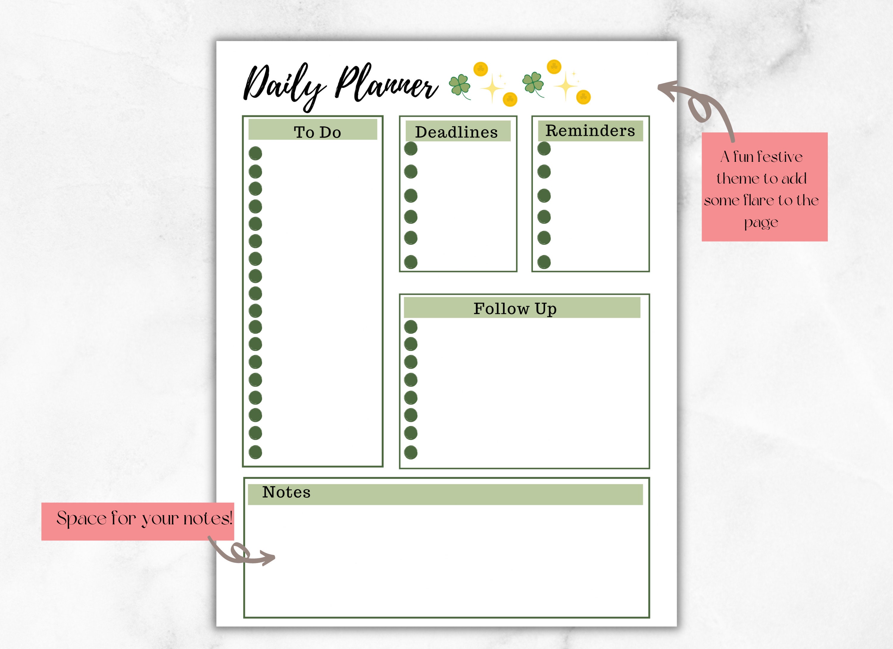 Weekly Planner Printable, Habit Tracker, Cleaning Tracker, Daily ...