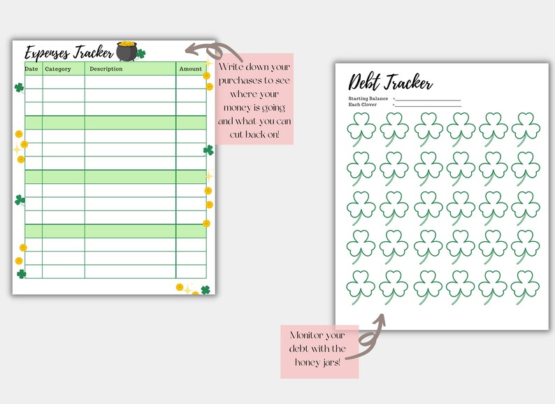 Monthly Budget Template, Savings Tracker, Debt Tracker, Monthly ...