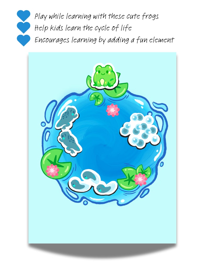 Frog Life Cycle Worksheet for Kids Homeschool Printable Montessori ...