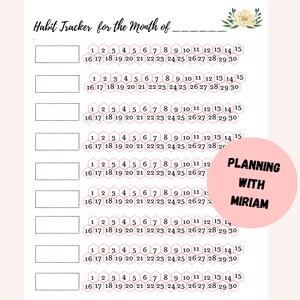 7 Pg Weekly Planner Printable, Habit Tracker, Cleaning Tracker, Daily ...