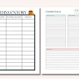 Gardening Planner, Garden Journal, Plant Care Tracker, Plant Card ...