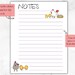 Notes Page Printable, Lined Note Paper, Notes Planner Insert, Lined ...