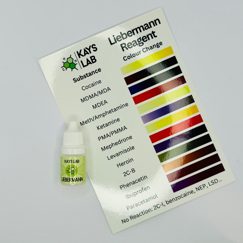 Liebermann Reagent - Test for Cocaine - Etsy