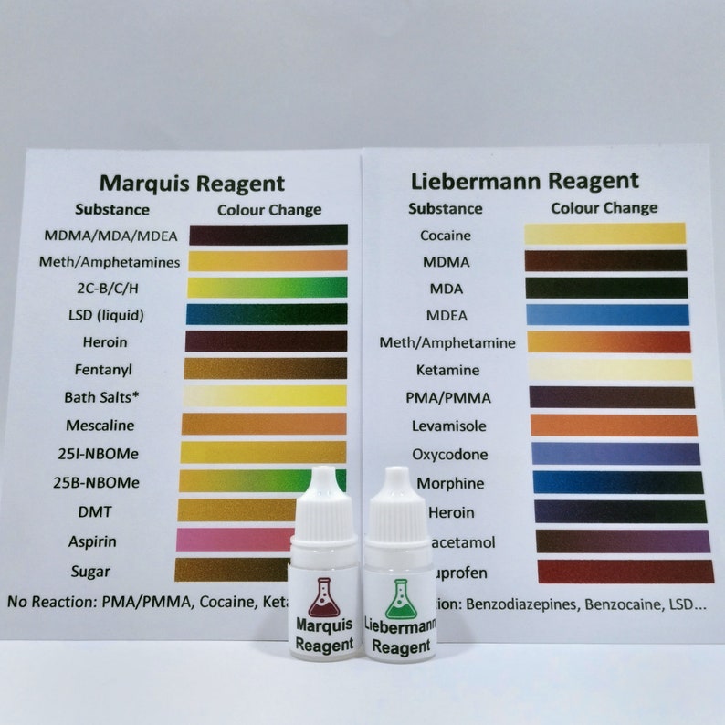 Marquis & Liebermann Reagent Australian Pill Testing - Etsy