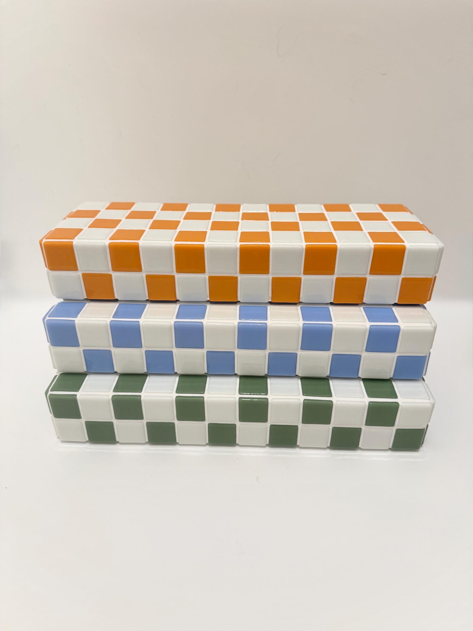 Checkered Tile Floating Wall Shelf | Colorful Shelf | Modern Wall ...