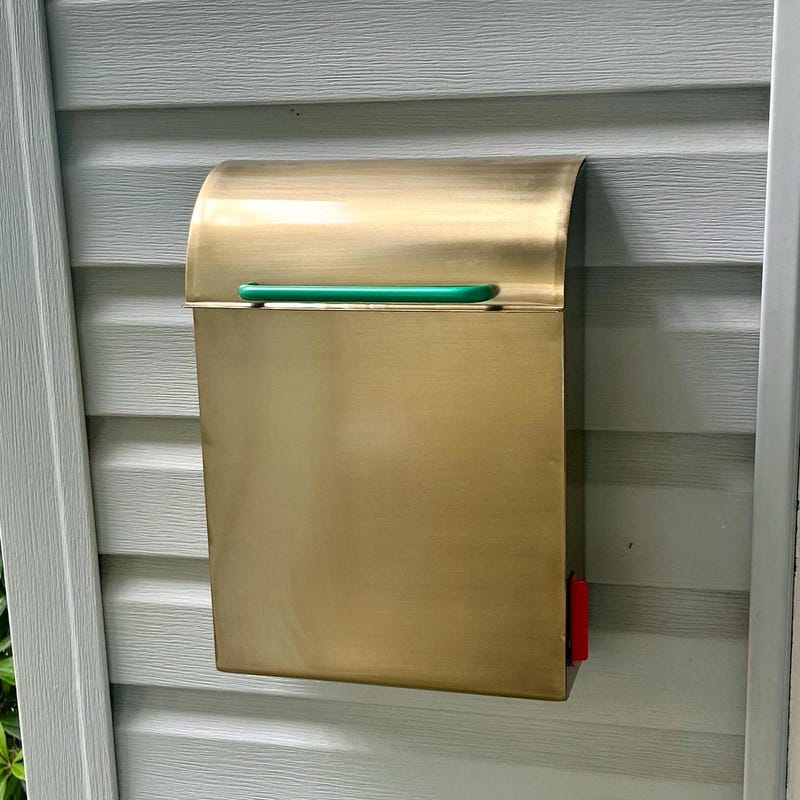 Modern Mailbox Wall Mount - Etsy
