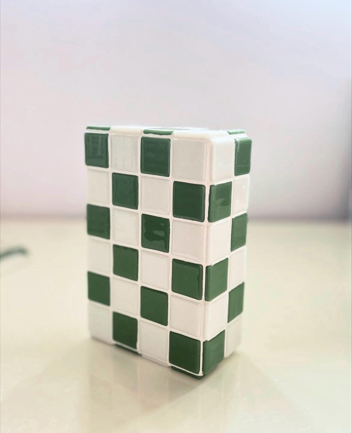 Checkered Tile Floating Wall Shelf | Colorful Shelf | Modern Wall ...