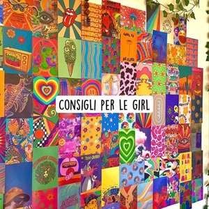 110pcs Indie Wall Collage Kit, Indie Wall Collage, Retro Wall Collage ...