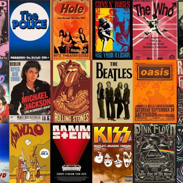 Music Posters - Etsy UK