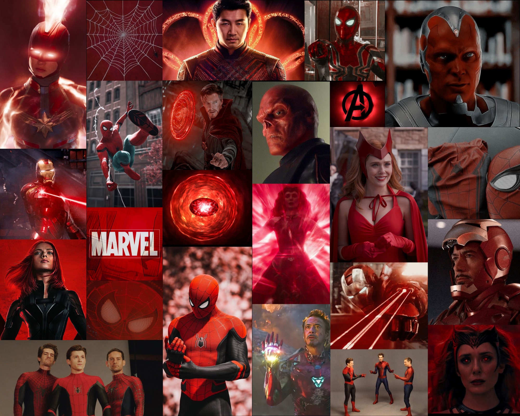 200pcs Marvel Avengers Rainbow Aesthetic Wall Collage Marvel | Etsy UK