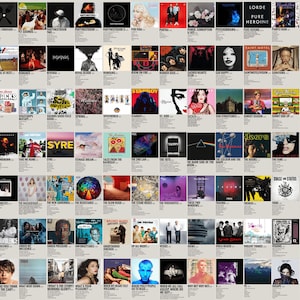 1200PCS Minimalist Album Cover Poster, Album Prints, Music Wall Decor ...