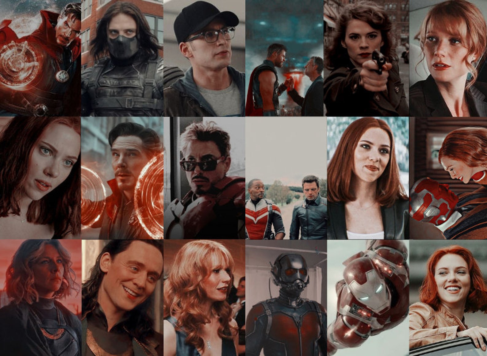 100pcs Marvel Aesthetic Wall Collage Marvel Collage Kit Red - Etsy