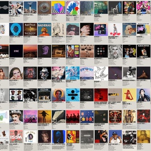 1200PCS Minimalist Album Cover Poster, Album Prints, Music Wall Decor ...