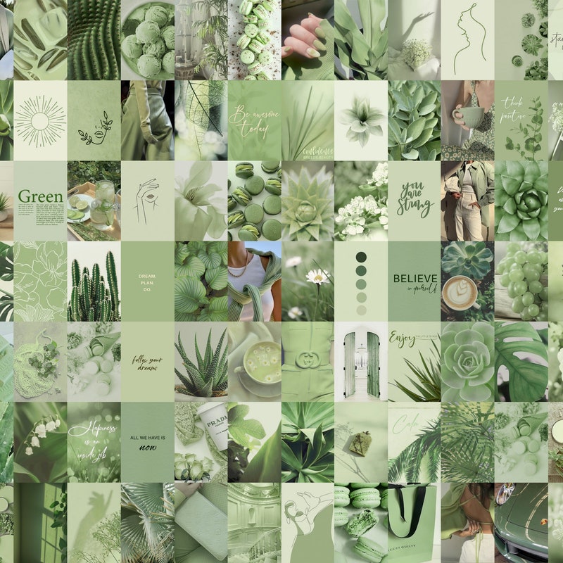 Green Wall Decor - Etsy