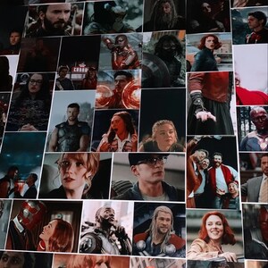 100pcs Marvel Aesthetic Wall Collage, Marvel Collage Kit, Red Collage ...