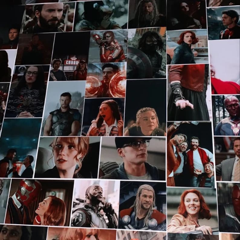 100pcs Marvel Aesthetic Wall Collage Marvel Collage Kit Red - Etsy