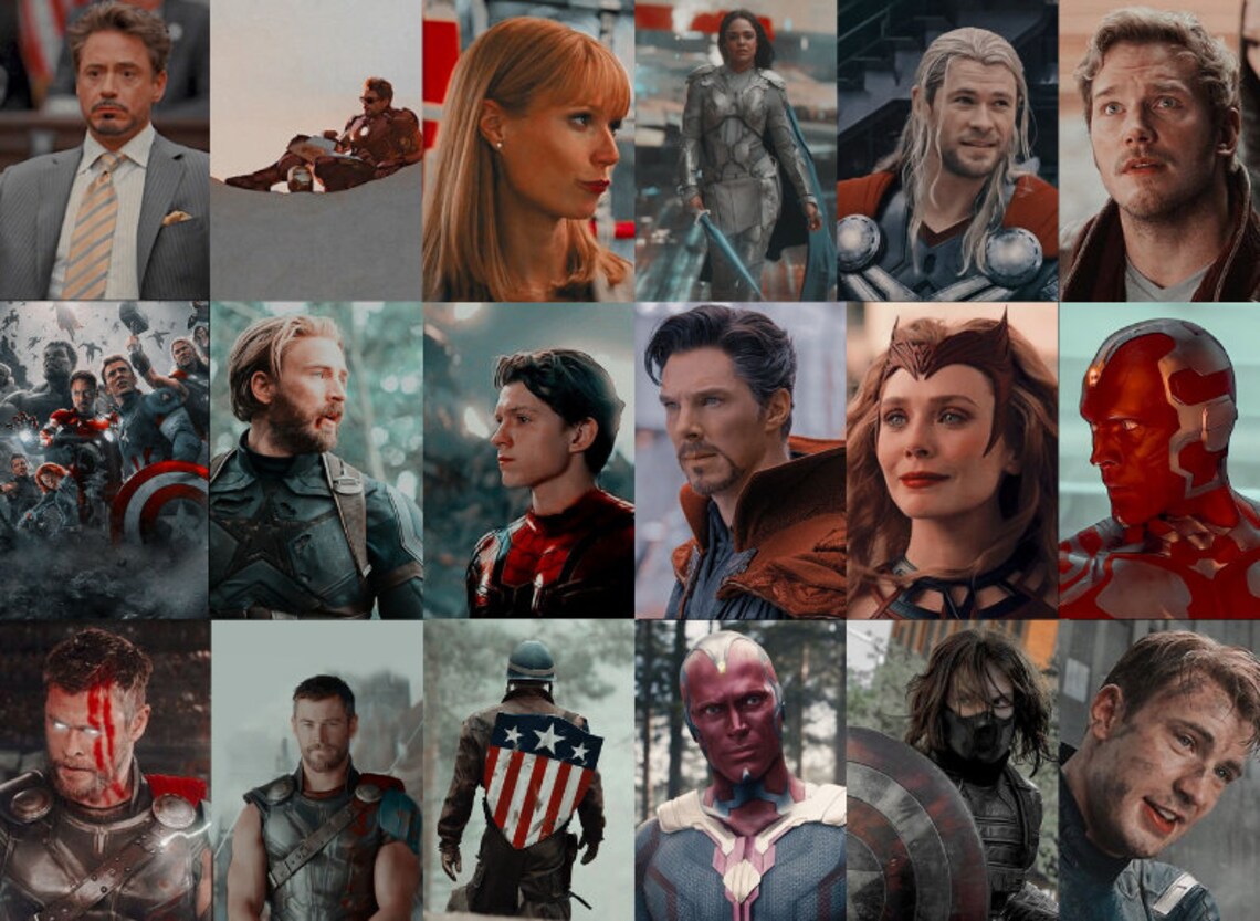 100pcs Marvel Aesthetic Wall Collage Marvel Collage Kit Red - Etsy