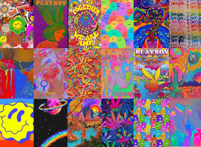 110pcs Indie Wall Collage Kit Indie Wall Collage Retro Wall - Etsy Canada