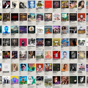 1200PCS Minimalist Album Cover Poster, Album Prints, Music Wall Decor ...