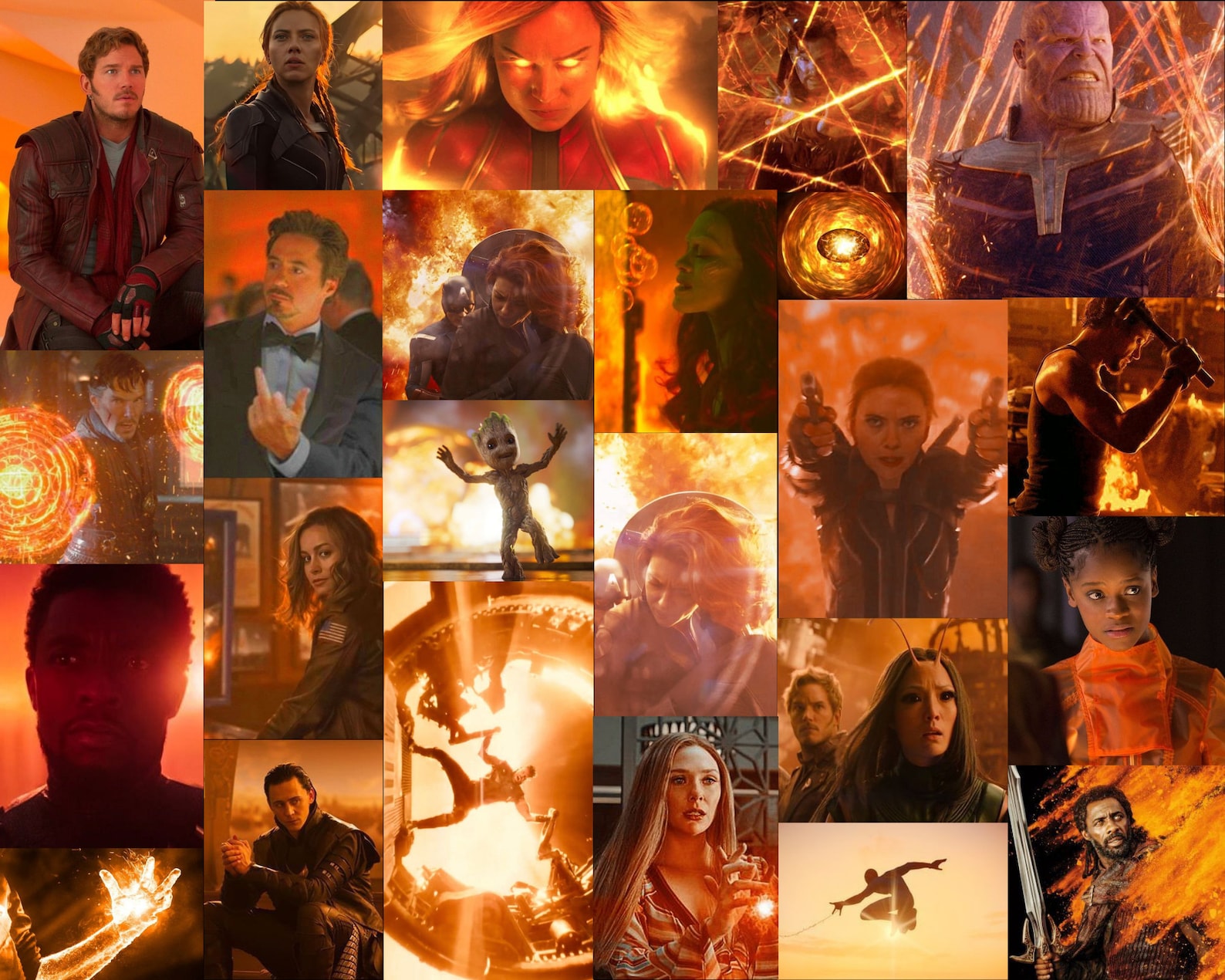 200pcs Marvel Avengers Rainbow Aesthetic Wall Collage Marvel - Etsy