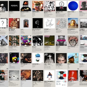 270PCS Minimalist Rap Album Cover Poster, Minimalist Hip-hop Music ...