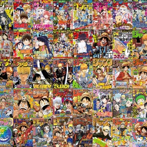1050 Anime Manga Magazine Covers | Anime Collage Kit | Manga Collage ...