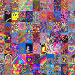 110pcs Indie Wall Collage Kit, Indie Wall Collage, Retro Wall Collage ...