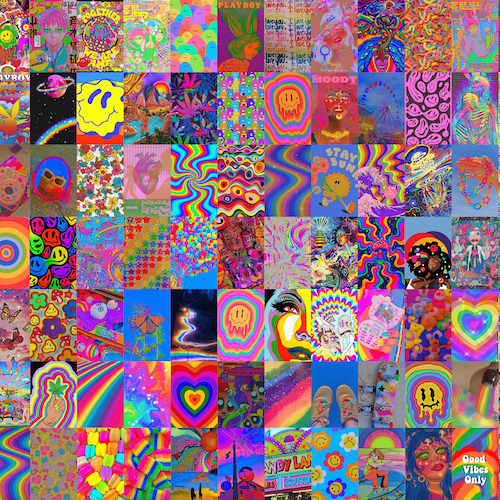 Indie Retro Aesthetic Wall Collage Kit Indie Aesthetic Retro - Etsy