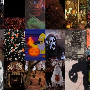 110PCS Halloween Wall Collage Kit, Halloween Collage Kit, Fall Wall ...
