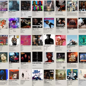 270PCS Minimalist Rap Album Cover Poster, Minimalist Hip-hop Music ...