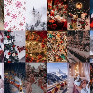 100 Christmas Wall Prints, Christmas Decor, Wall Collage, Christmas ...