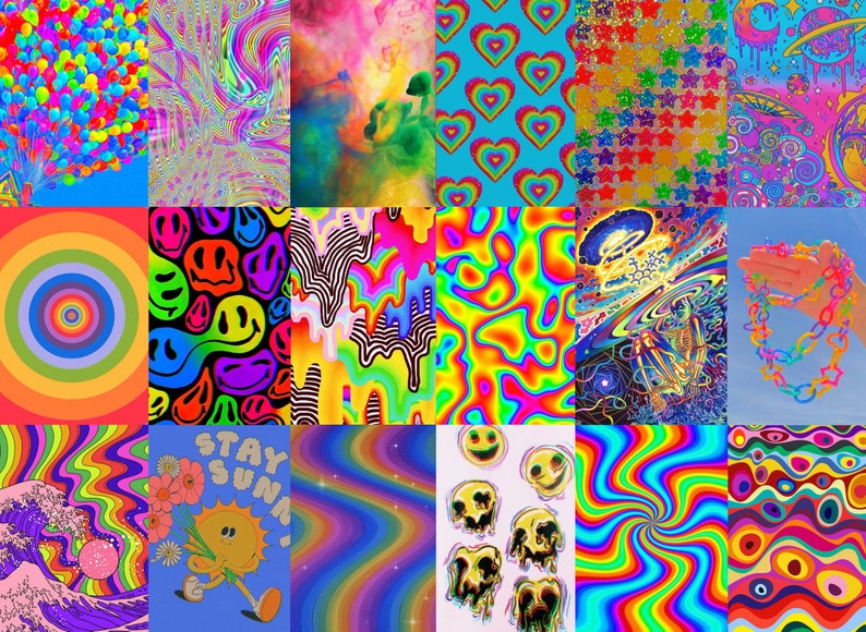 110pcs Indie Wall Collage Kit, Indie Wall Collage, Retro Wall Collage ...