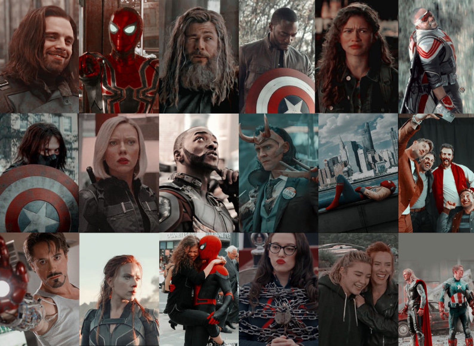 100pcs Marvel Aesthetic Wall Collage Marvel Collage Kit Red - Etsy