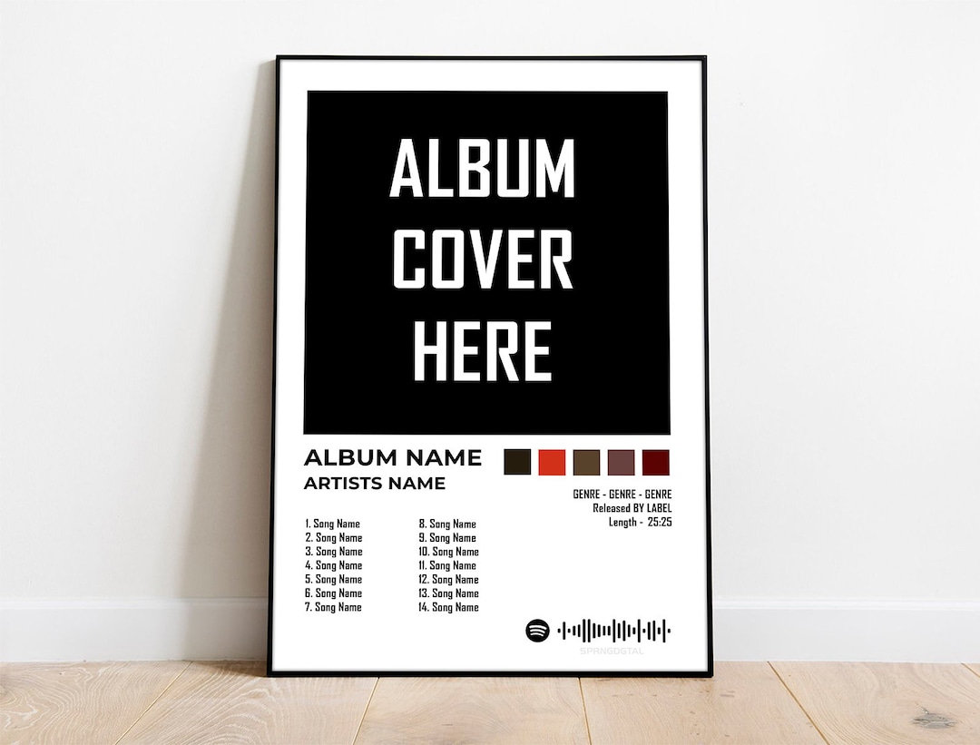 Custom Album Cover Poster Album Prints Music Poster - Etsy