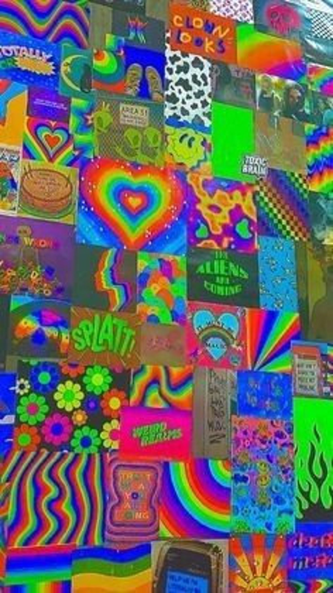 110pcs Indie Wall Collage Kit Indie Wall Collage Retro Wall | Etsy UK