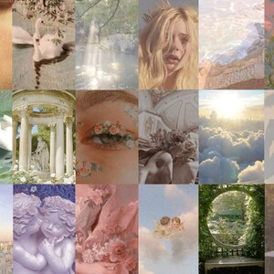 110 PCS Angel Core Aesthetic Wall Collage Kit | Dreamy Wall Art ...