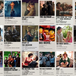 750 Minimalist Movie Posters | Aesthetic Movie Collage | Movie Prints ...