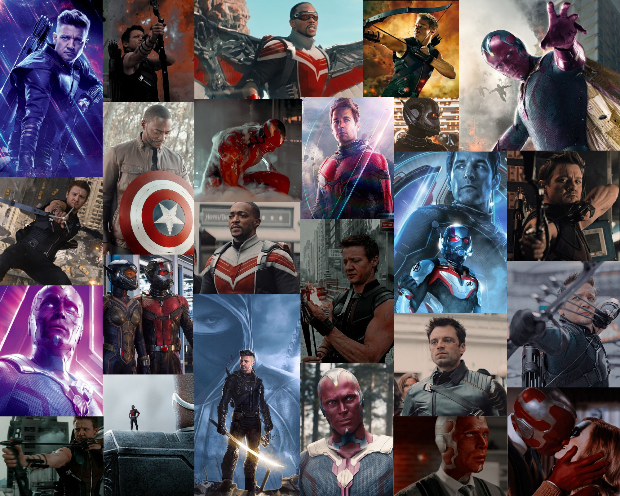 225pcs Marvel Avengers Rainbow Wall Collage, Super Hero Room Decor ...