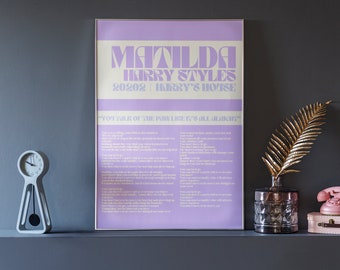 Matilda Harry Styles Art - Etsy