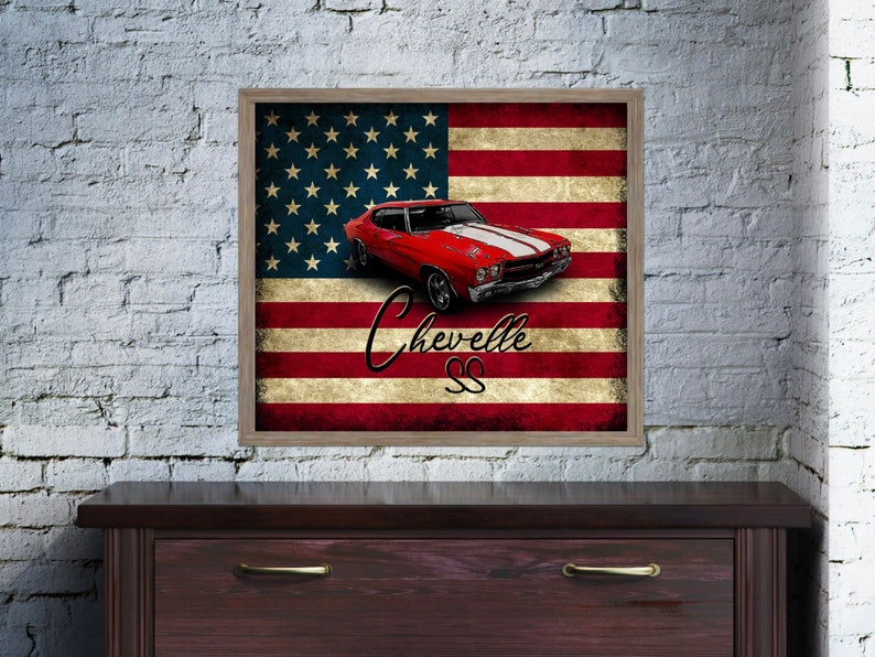 1970 Chevelle Ss Chevelle Car Poster Art Print Masculine - Etsy