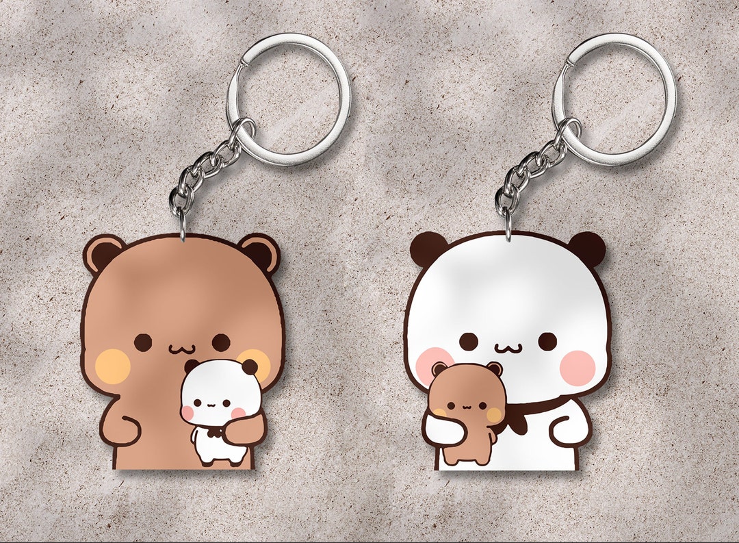 Bubu Dudu & Their Babies Acrylic Keychain - Etsy UK