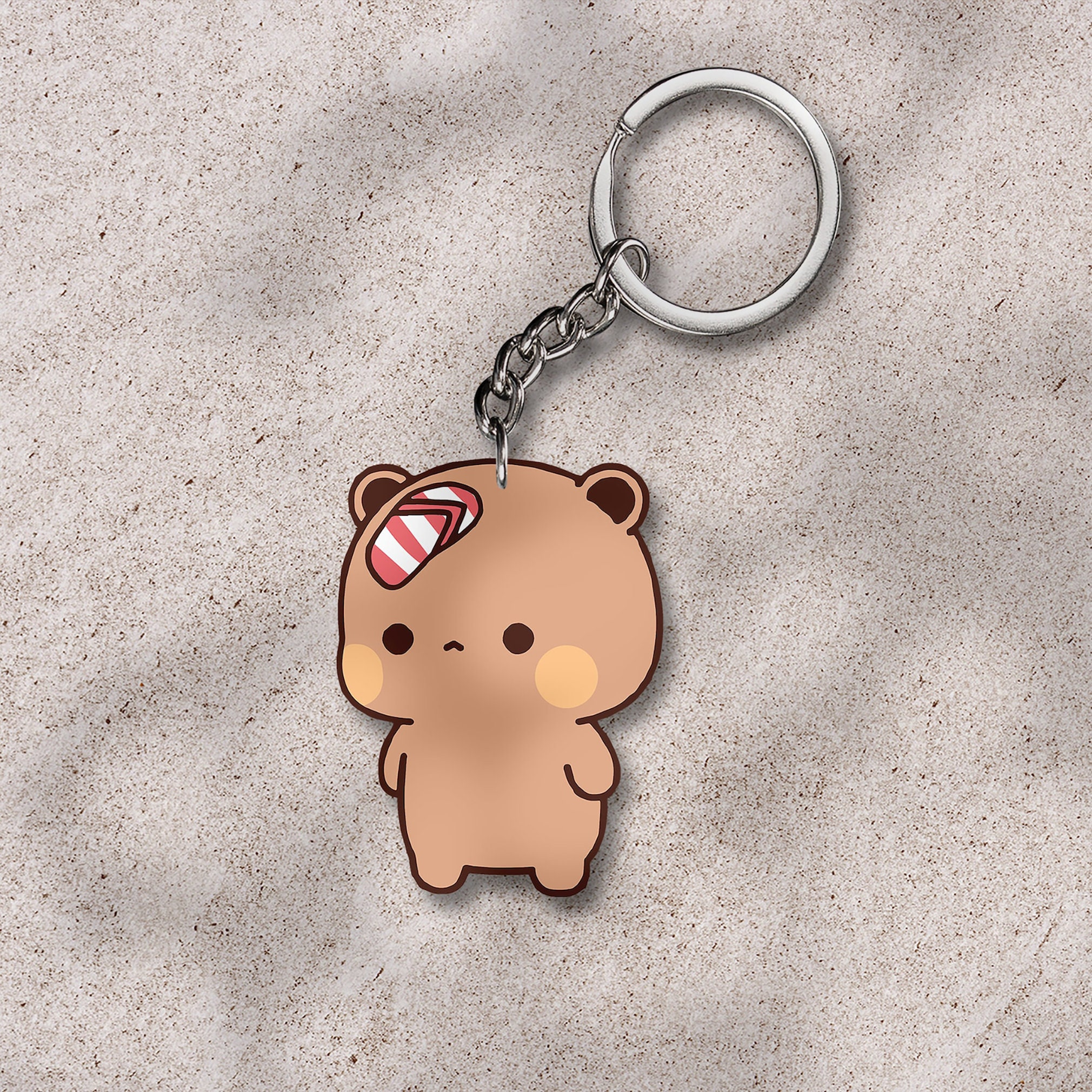 Panda Bear Bubu Throwing Flip Flop to Dudu Acrylic Keychain - Etsy