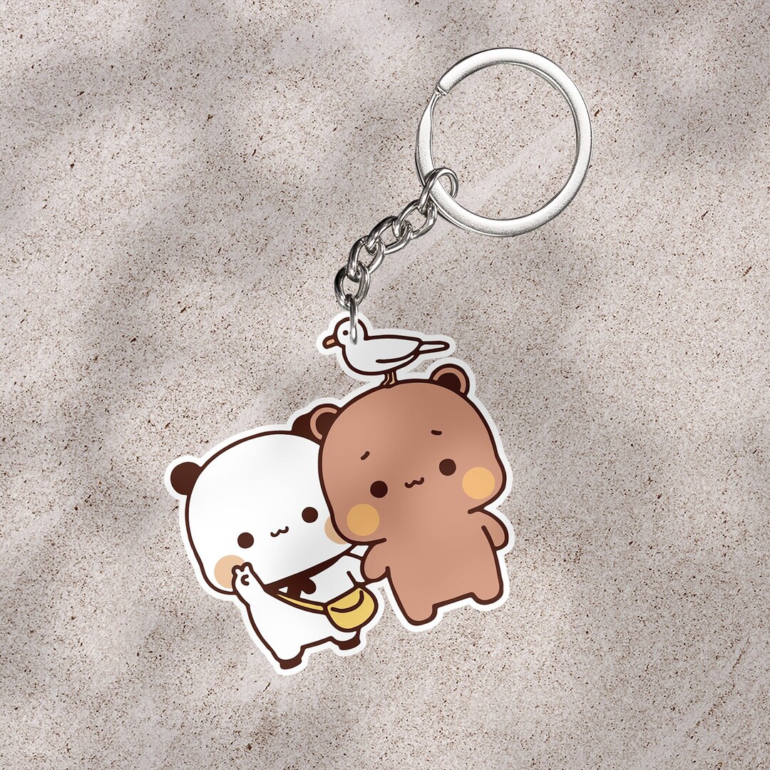 Bear Bubu Dudu Acrylic Keychain - Etsy