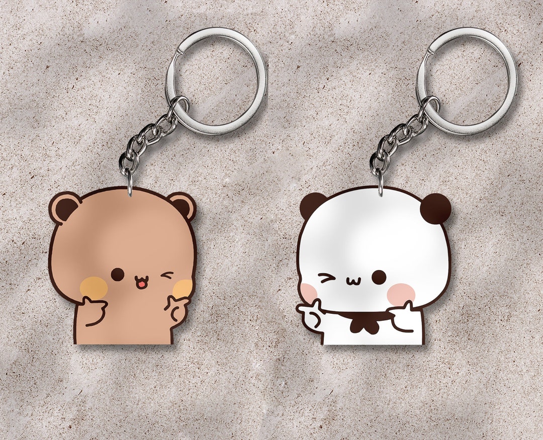 Cute Bubu Dudu Finger Gun Acrylic Keychain - Etsy